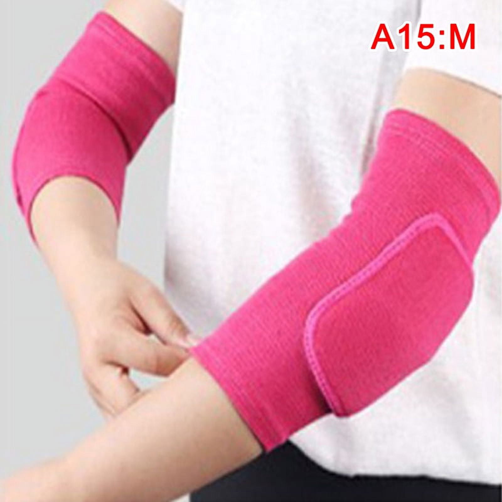 2PCS Elastic Elbow Pads Thickened Sponge Elbow Knee Protectors Guard ...