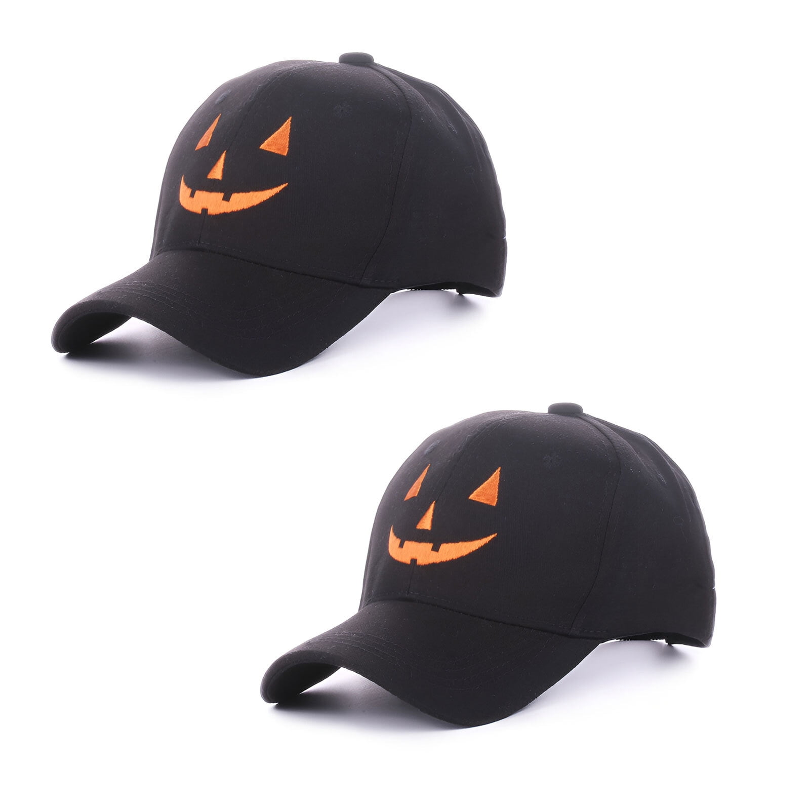 Pumpkin Hat Halloween Design With Pumpkins, Witch Hat, Full Moon And ...