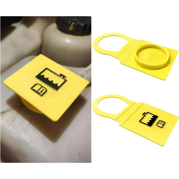 2PCS Engine Coolant Reservoir Cap, Radiator Overflow Tank Cap ...