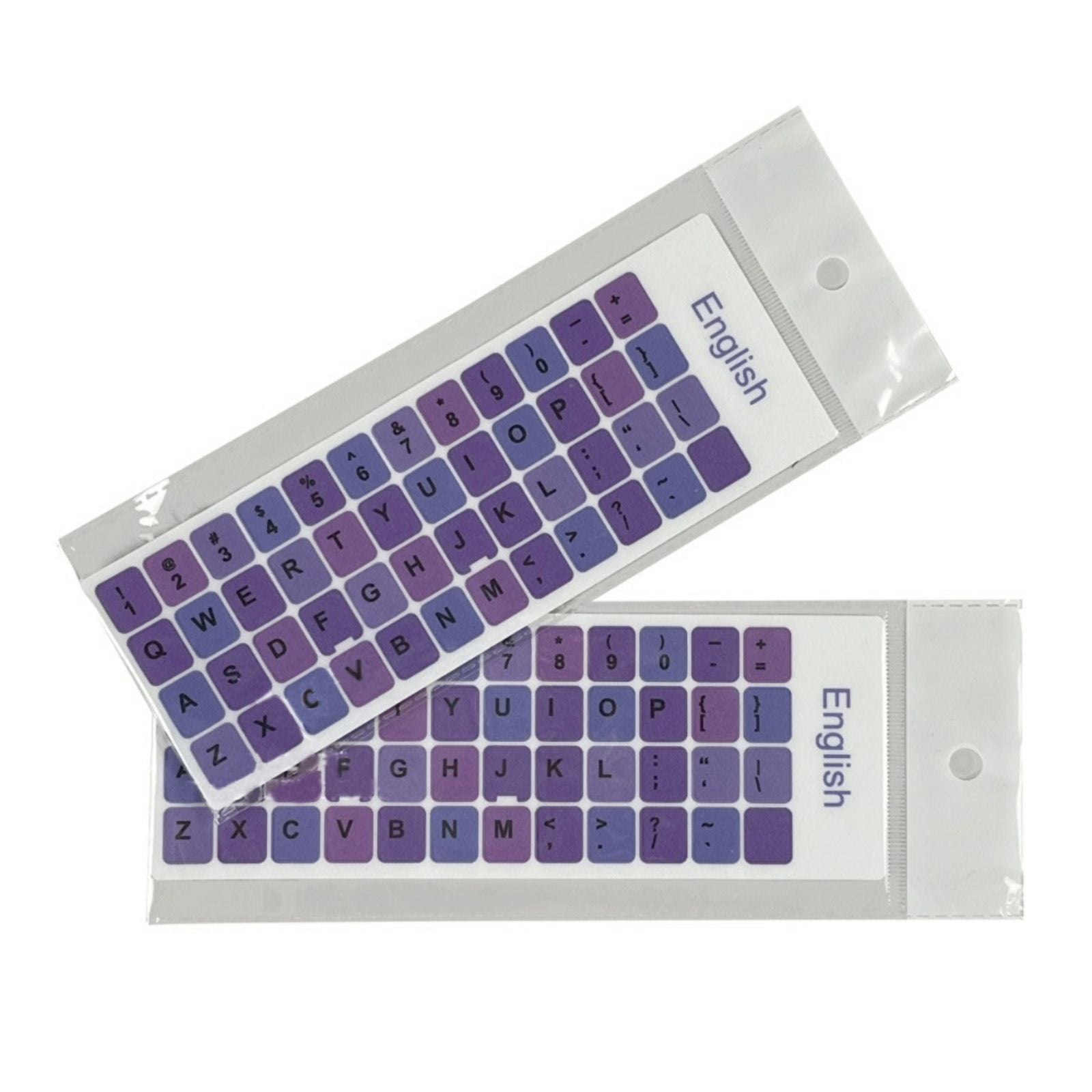 2PCS English Keyboard Stickers Macaron Color Notebook Keypad for Key ...