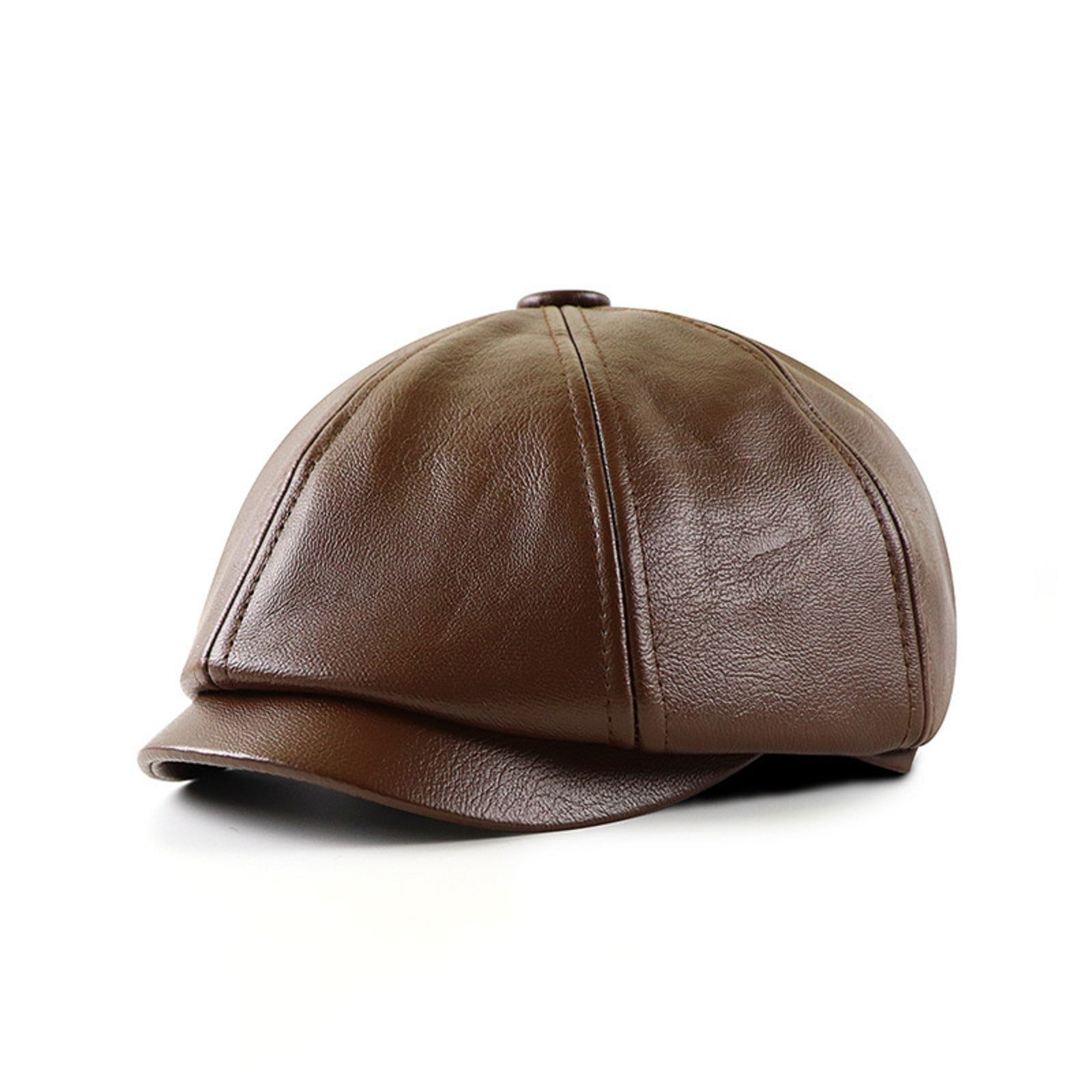 2PCS English Octagon Winter Outdoor Warm Cap Vintage Painter Beret Hat ...