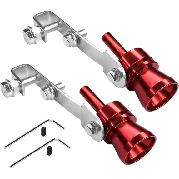 2PCS Exhaust Turbo Whistle, Loud Turbo Sound Booster Exhaust Muffler ...