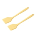 2PCS Extended Silicone Kitchen Spatulas High Temperature Safe Cooking ...