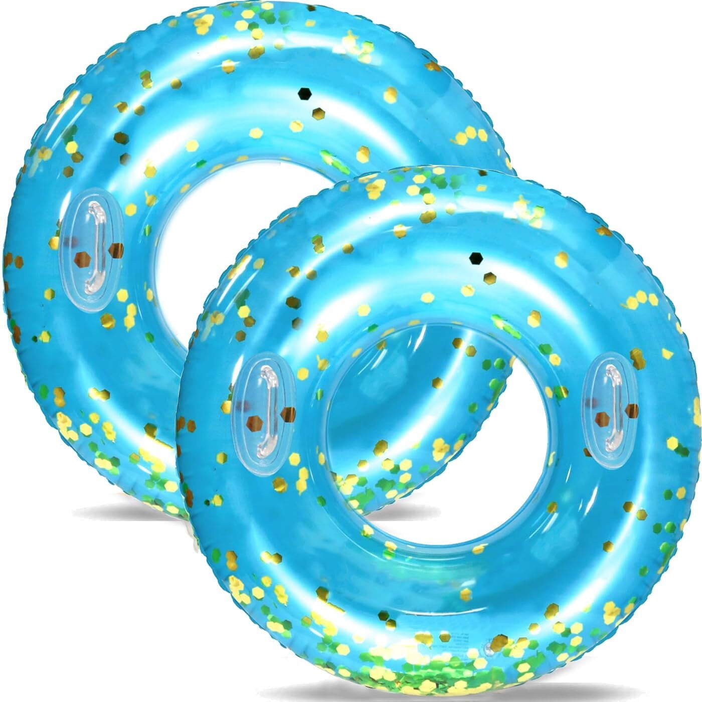2PCS Extra Large Adult Hawaiian Swimming Rings 48 Inch Pool Tubes ...