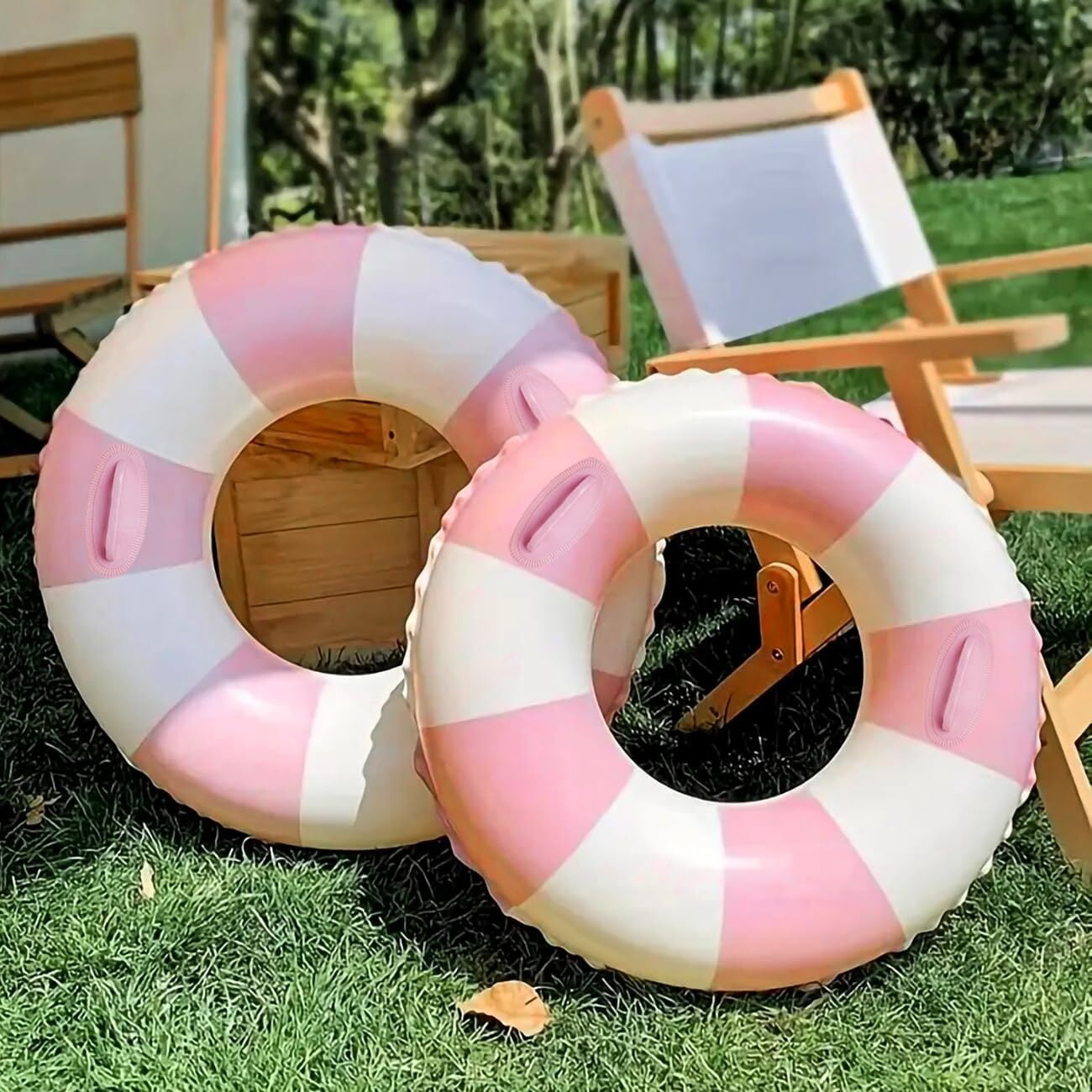 2PCS Extra Large Adult Hawaiian Swimming Rings 48 Inch Pool Tubes ...