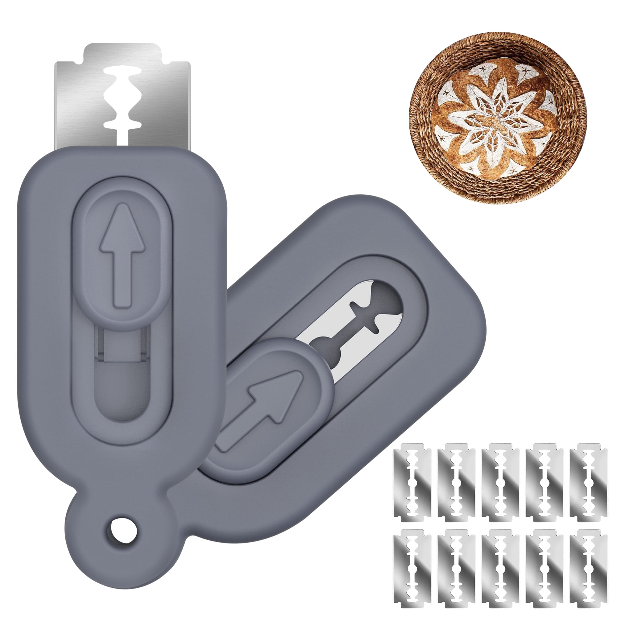 2PCS Extractable Bread Lame Dough Scoring Tool, Magnetic Dough Cutter ...