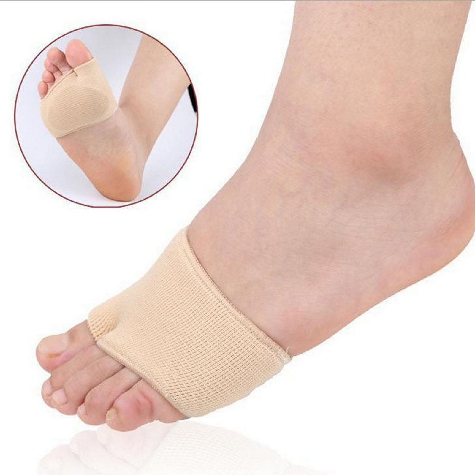 2PCS Fabric Gel Metatarsal Pad Ball of Foot Cushions Valgus Splint ...