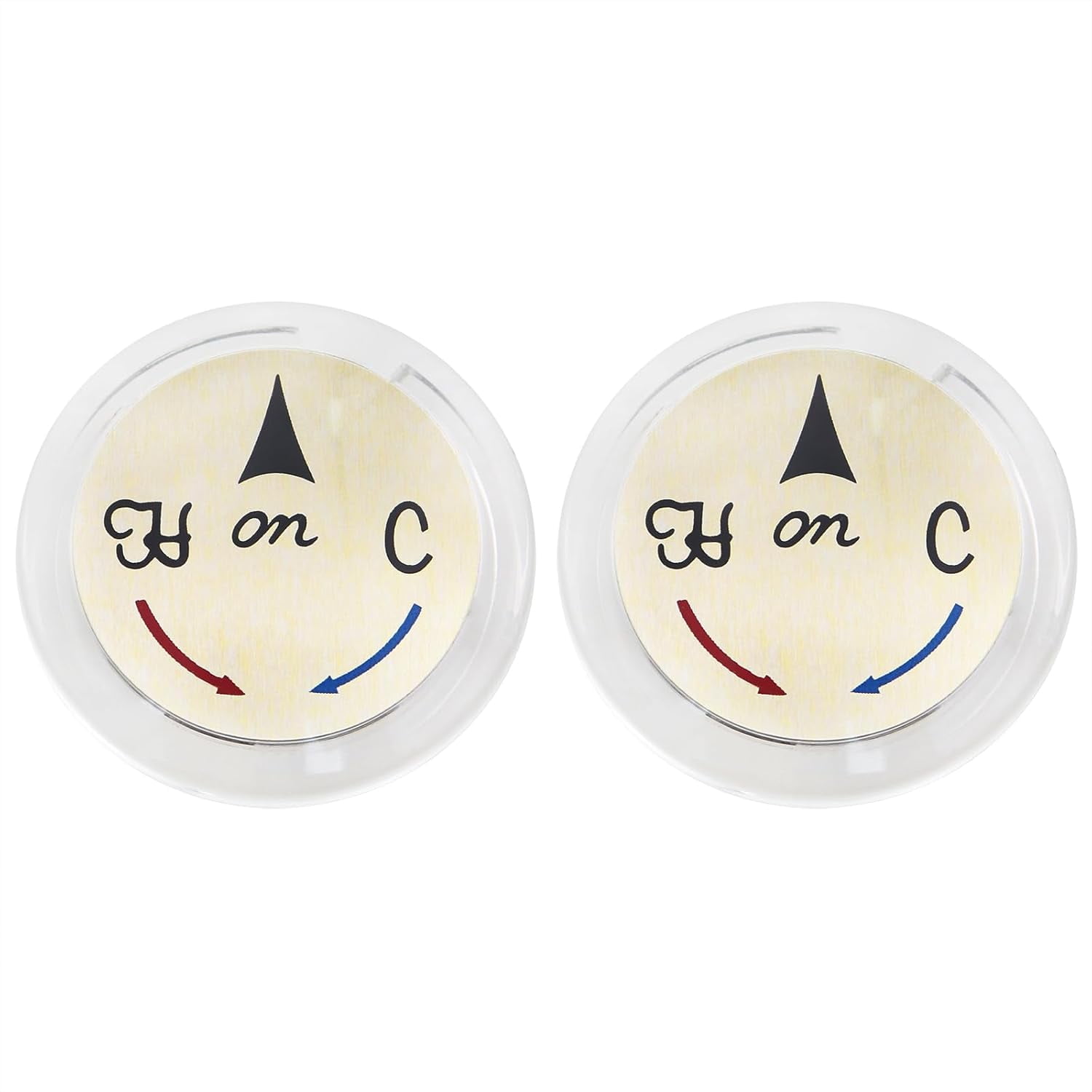 2PCS Faucet Index Buttons Shower Knob Replacement Universal Hot Cold ...