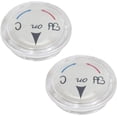 2PCS Faucet Temperature Buttons Trim Covers for Bathroom Kitchen Faecet ...