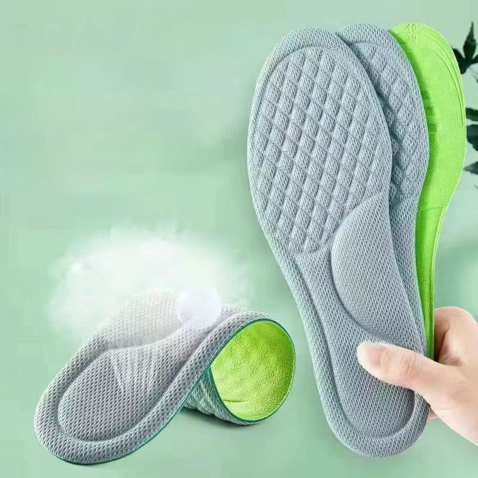 2PCS Feet Orthopedic Shoe Sole Running Soft Memory Foam Insoles For ...