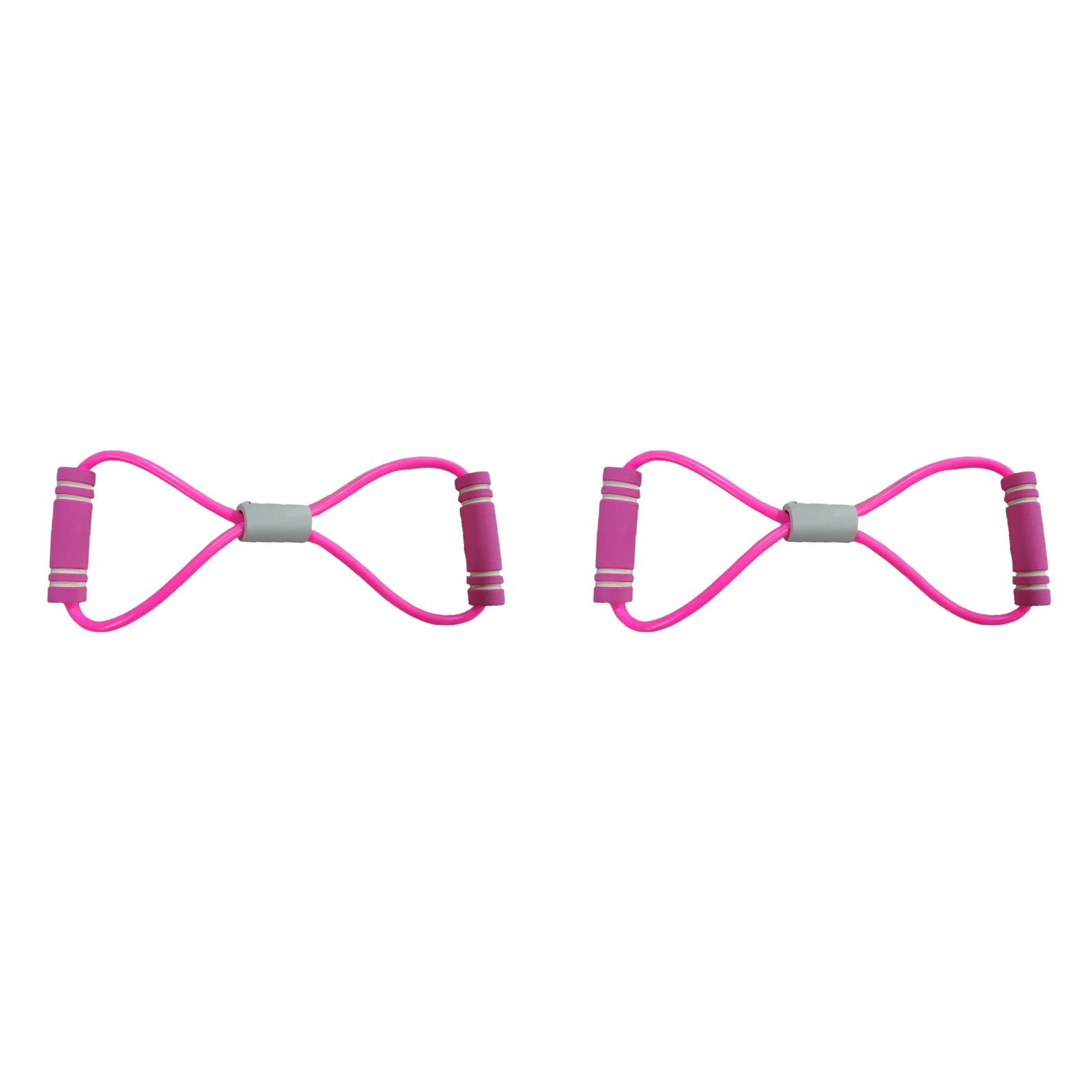 2PCS Figure 8 Puller Resistance Band - Adjustable Elastic Fitness Bands ...