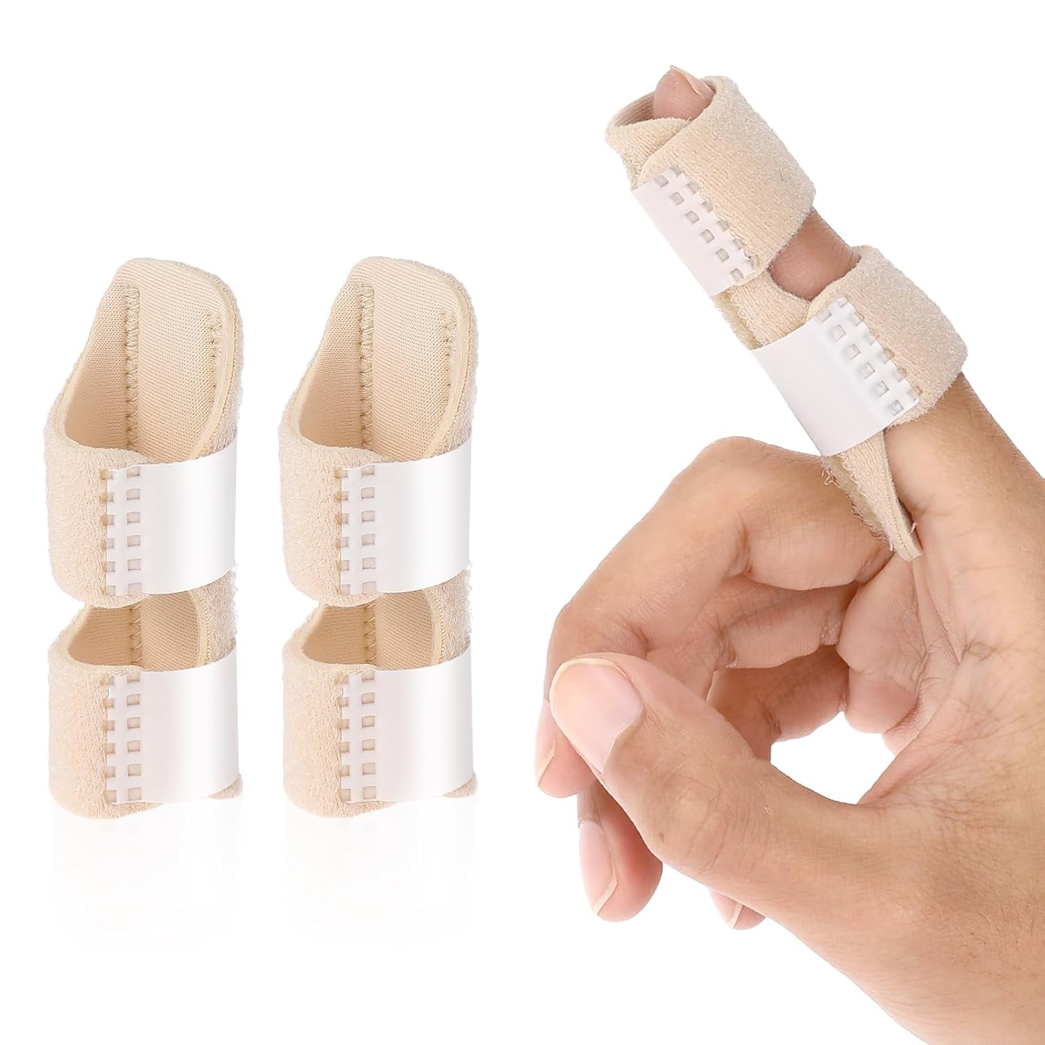 2PCS Finger Splint - Middle Finger Cast for Support and Protection ...