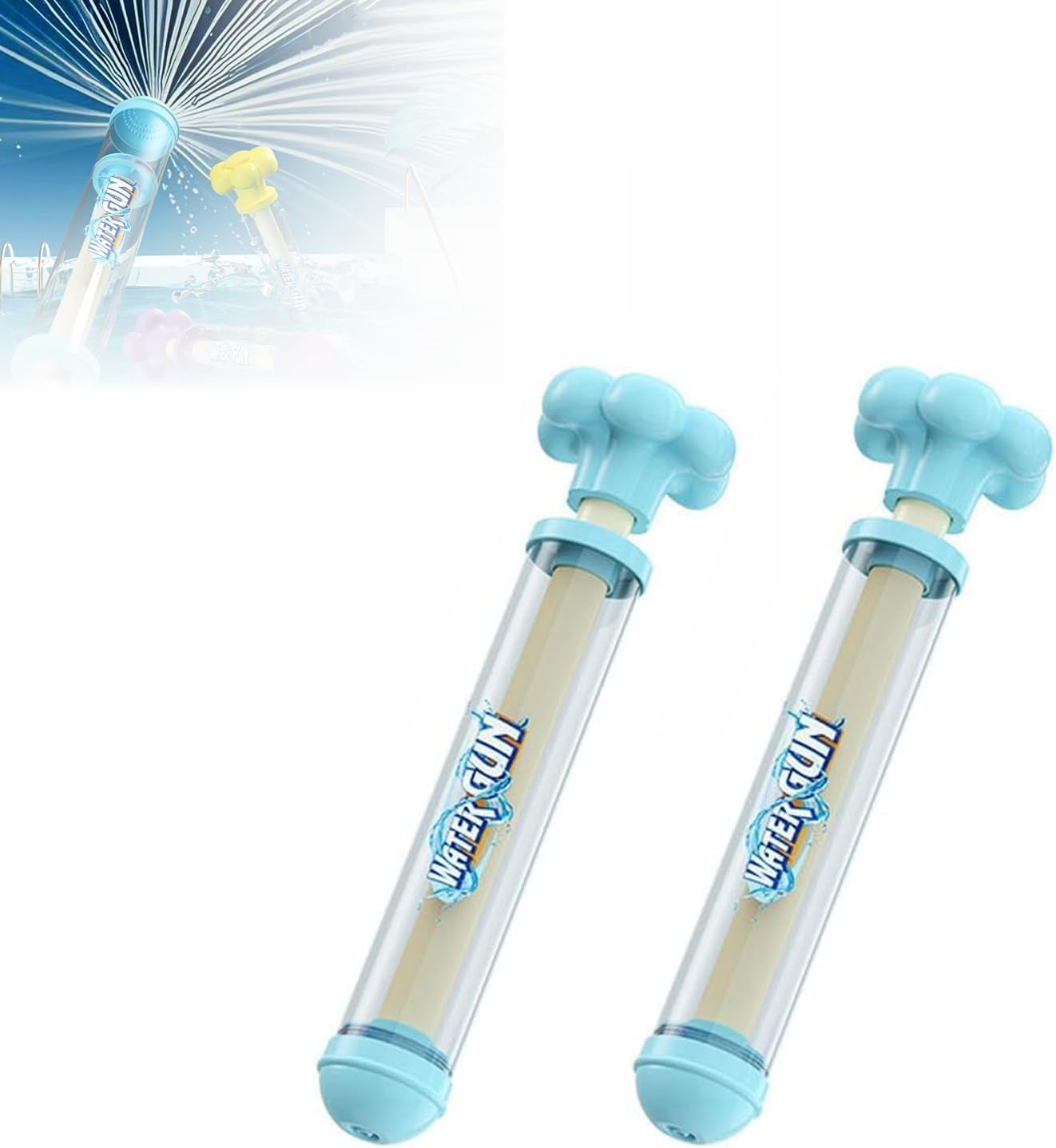 2PCS Firework Water Guns for Pool Parties, Romantic Fireworks Style ...