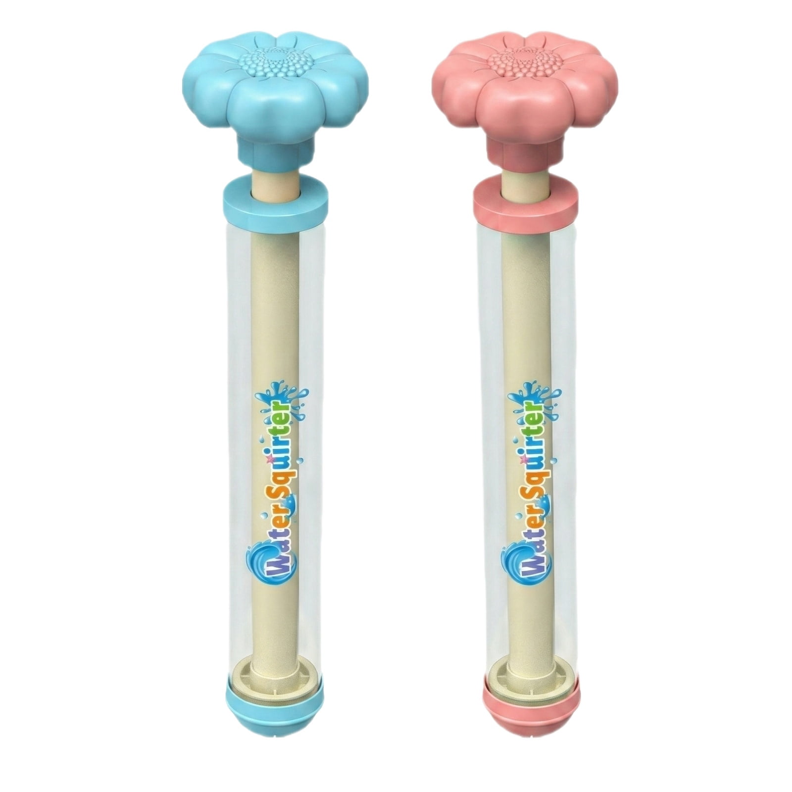 2PCS Fireworks Water Gun Set 10.62 in, Plastic Manual Pump Water Guns ...