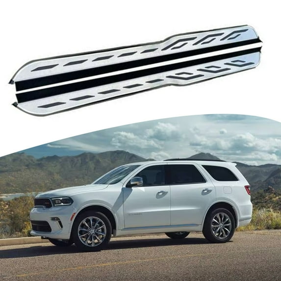 2PCS Fixed Running Boards Fits for Dodge Durango 2018-2025 Side Step ...
