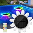 MUSICOZY Solar Powered Floating Pool Lights, IP68 Waterproof, RGB LED ...