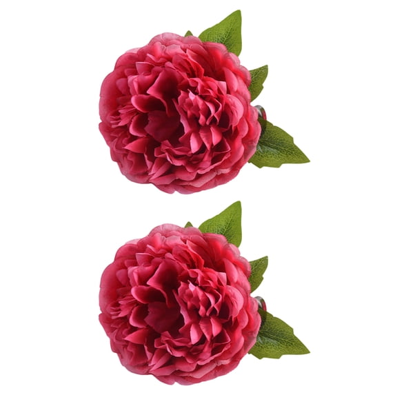 2PCS Floral Curtain Fasteners Simulated Flower Shape Curtain Ties ...