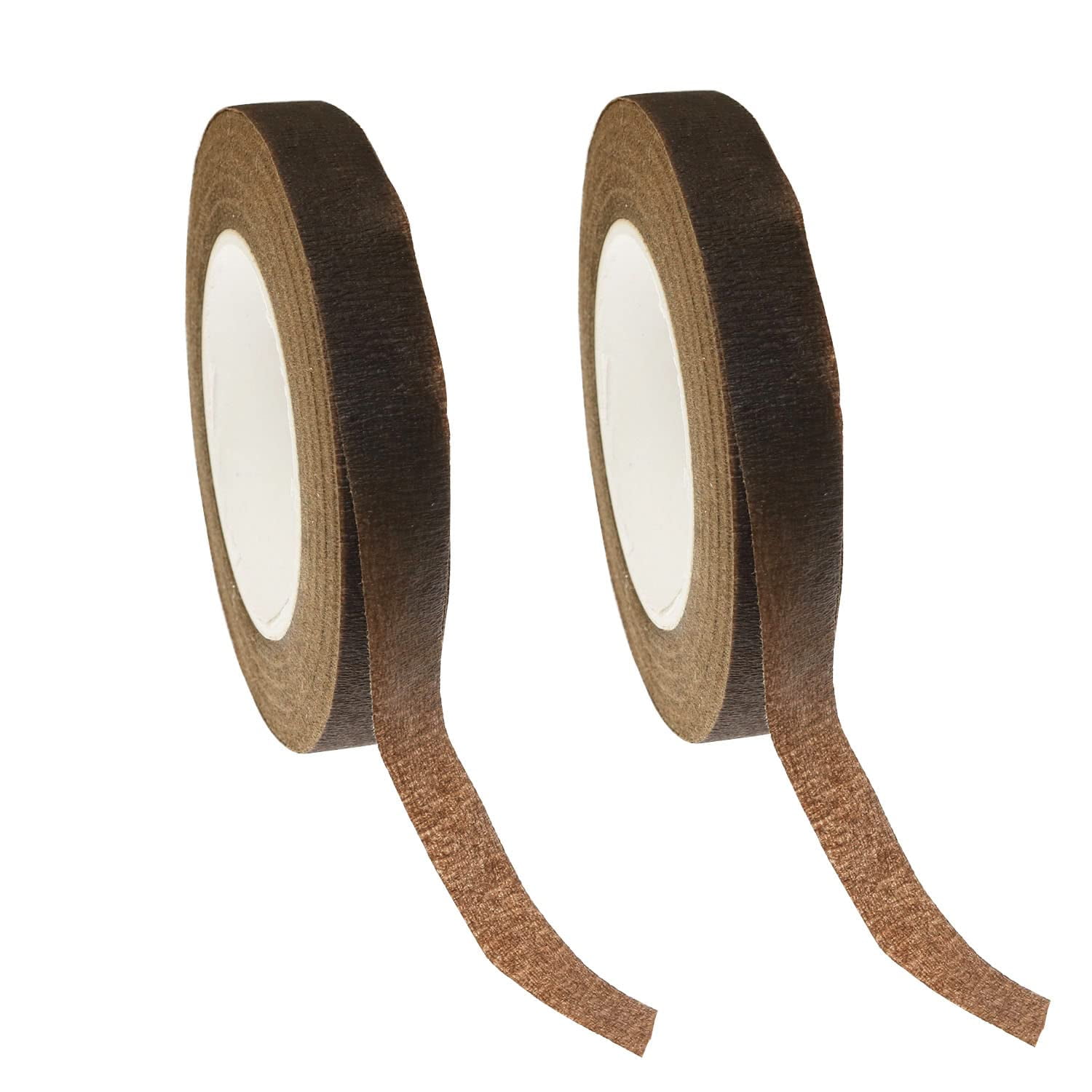 2PCS Floral Tape Floral Stem Wrap Tapes for Wedding Bouquets, Brown ...
