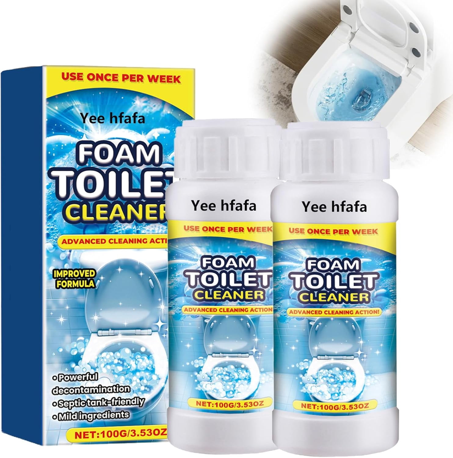 2PCS Foam Toilet Cleaner, 2025 New Toilet Bowl Cleaners, Advanced ...