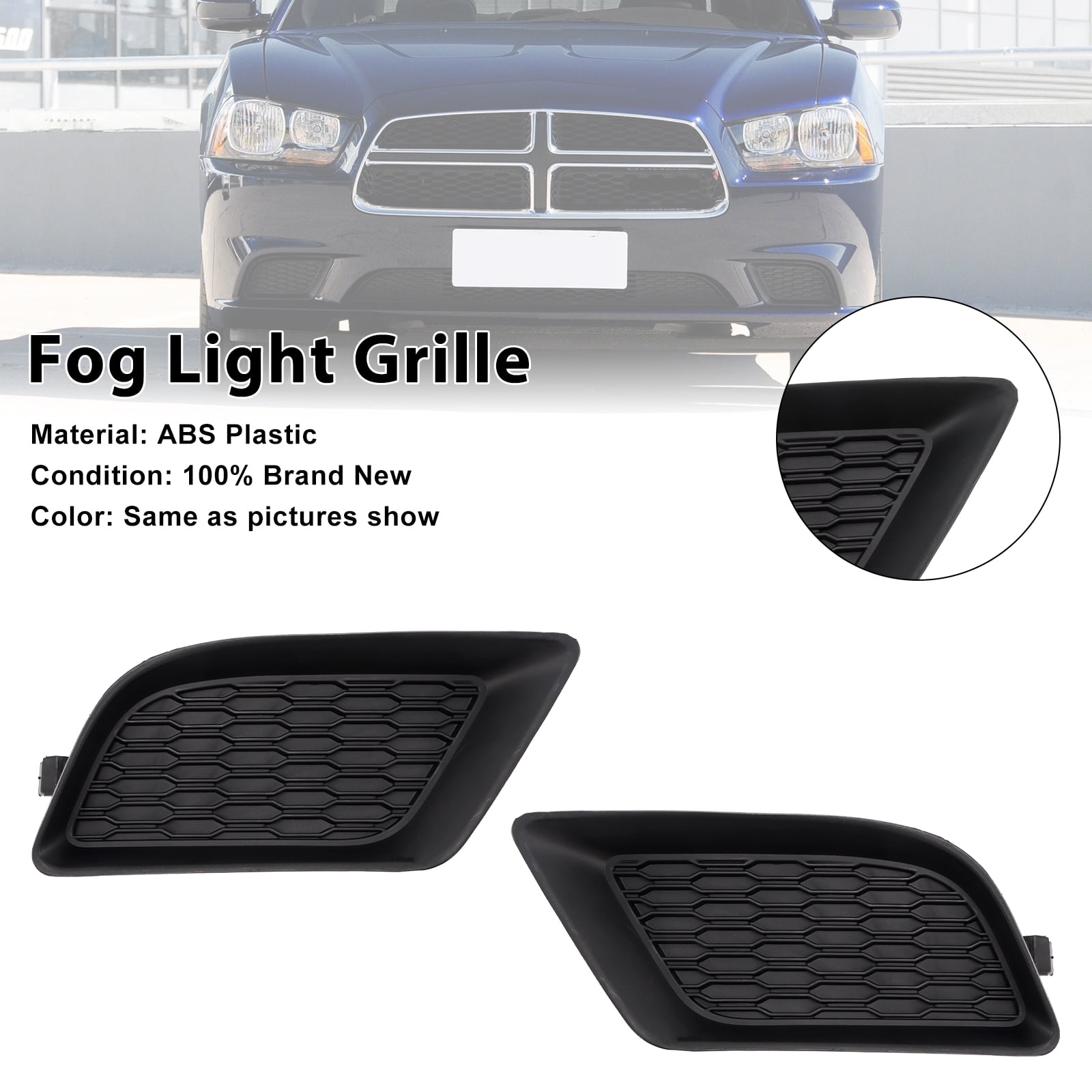 2PCS Fog Light Cover 68092570AA Fit For Dodge Charger 2011-2014 ...