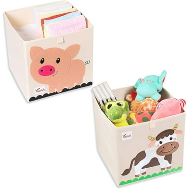 Sorbus Fabric Storage Bins 13" Foldable Cubes With Handles For Pantry ...