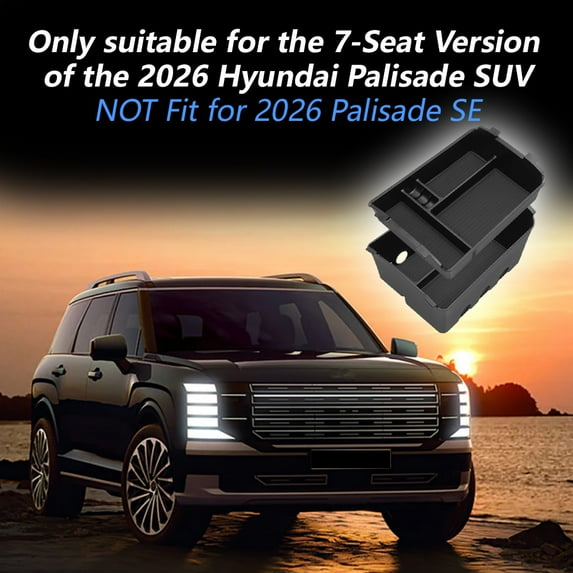 2PCS For 2026 Hyundai Palisade Upper & Lower Layer Center Console ...