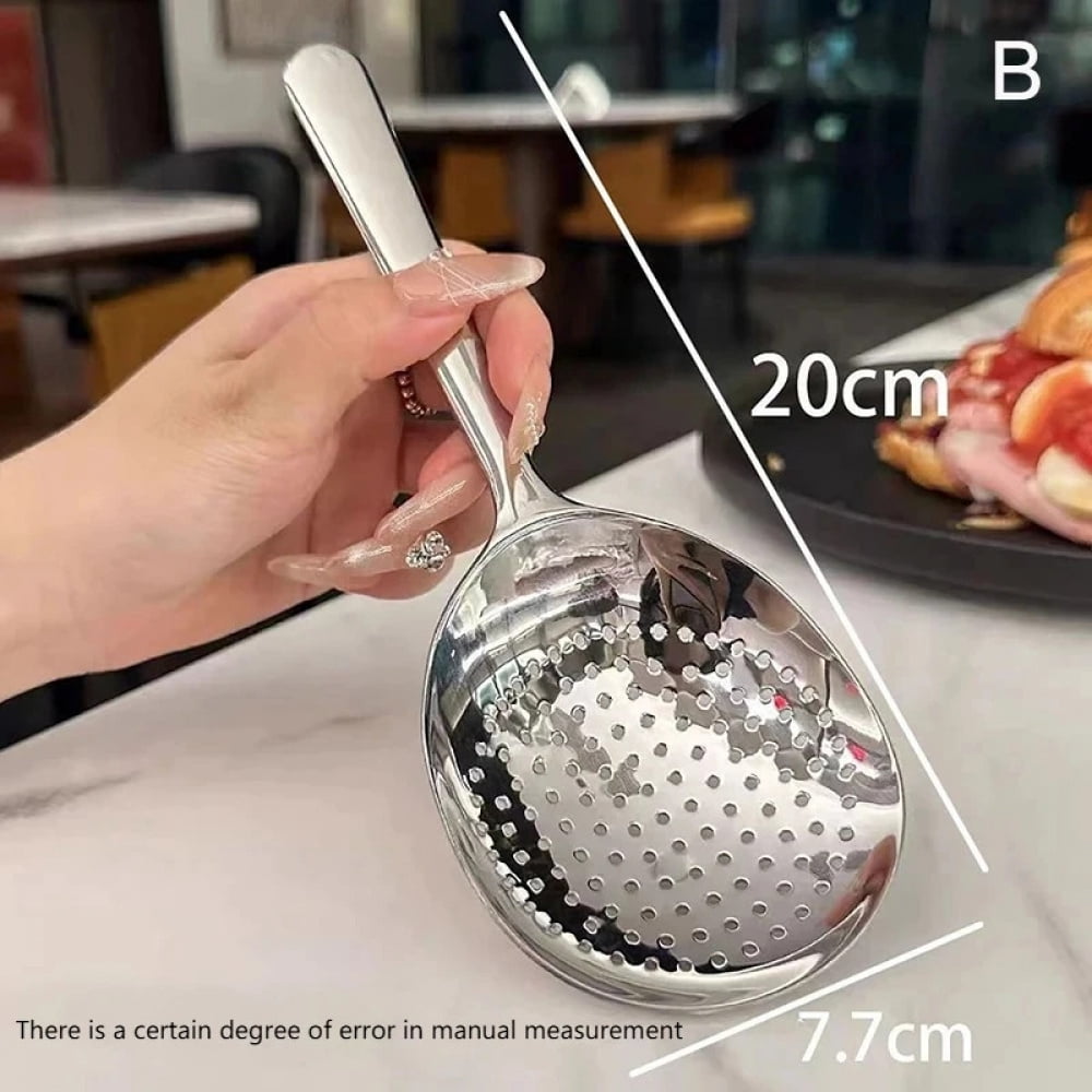 2PCS For Daily Use Stainless Steel Ladle For Serving Soup Rice Serving ...