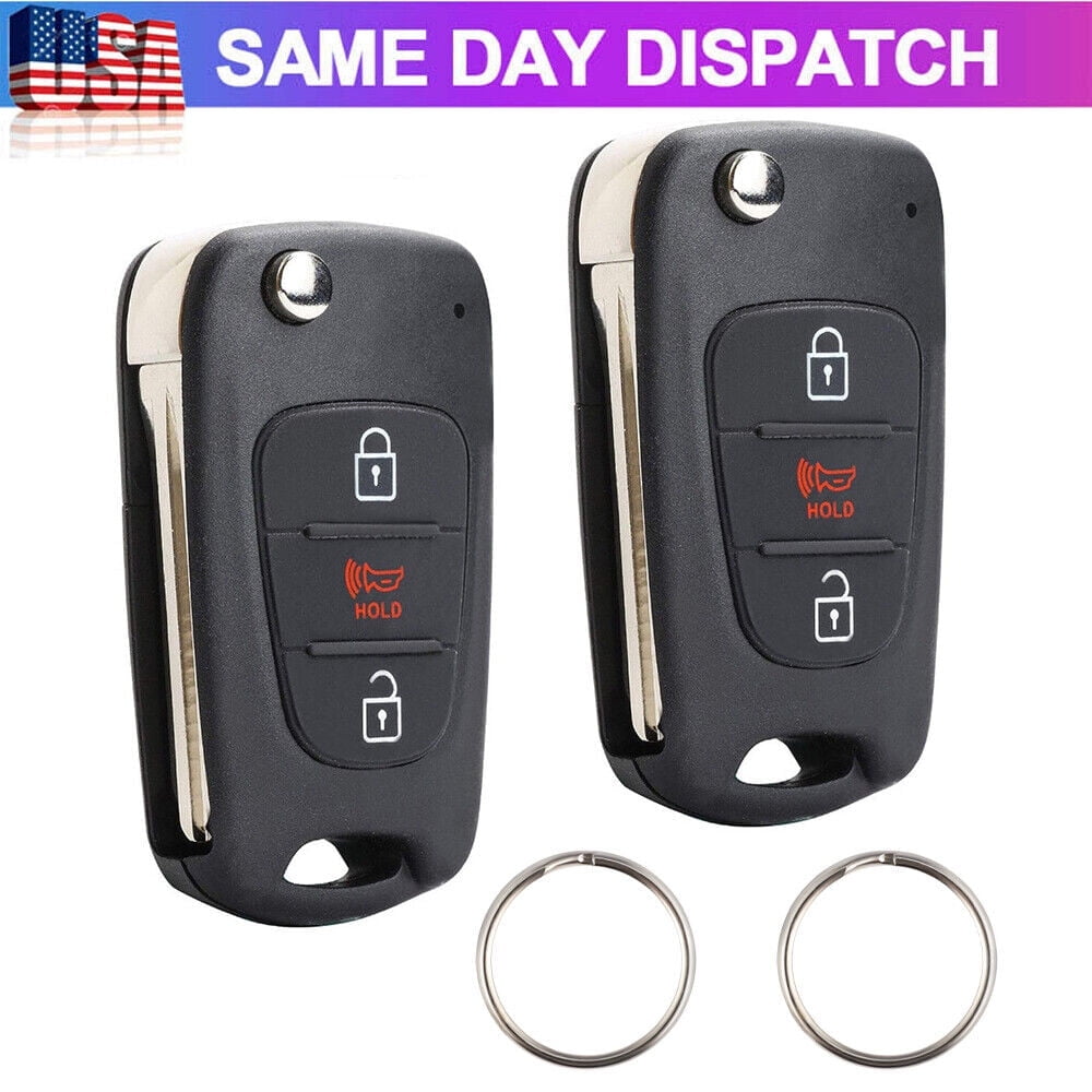 Kia Soul 2010-2013 Keyless Flip Remote Car Key Fob Shell Case, 2PCS ...