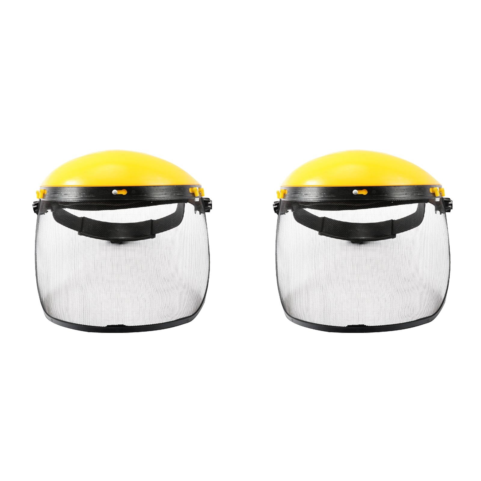 2PCS Forestry with Mesh Face Shield - Chainsaw Protective Hard Hat for ...