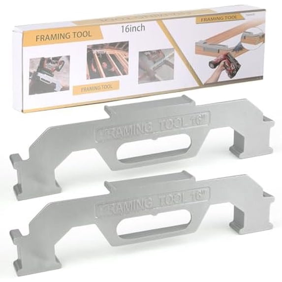 2PCS Framing Tools,16 Inch On-Center Stud Layout Tool,100% Cast ...