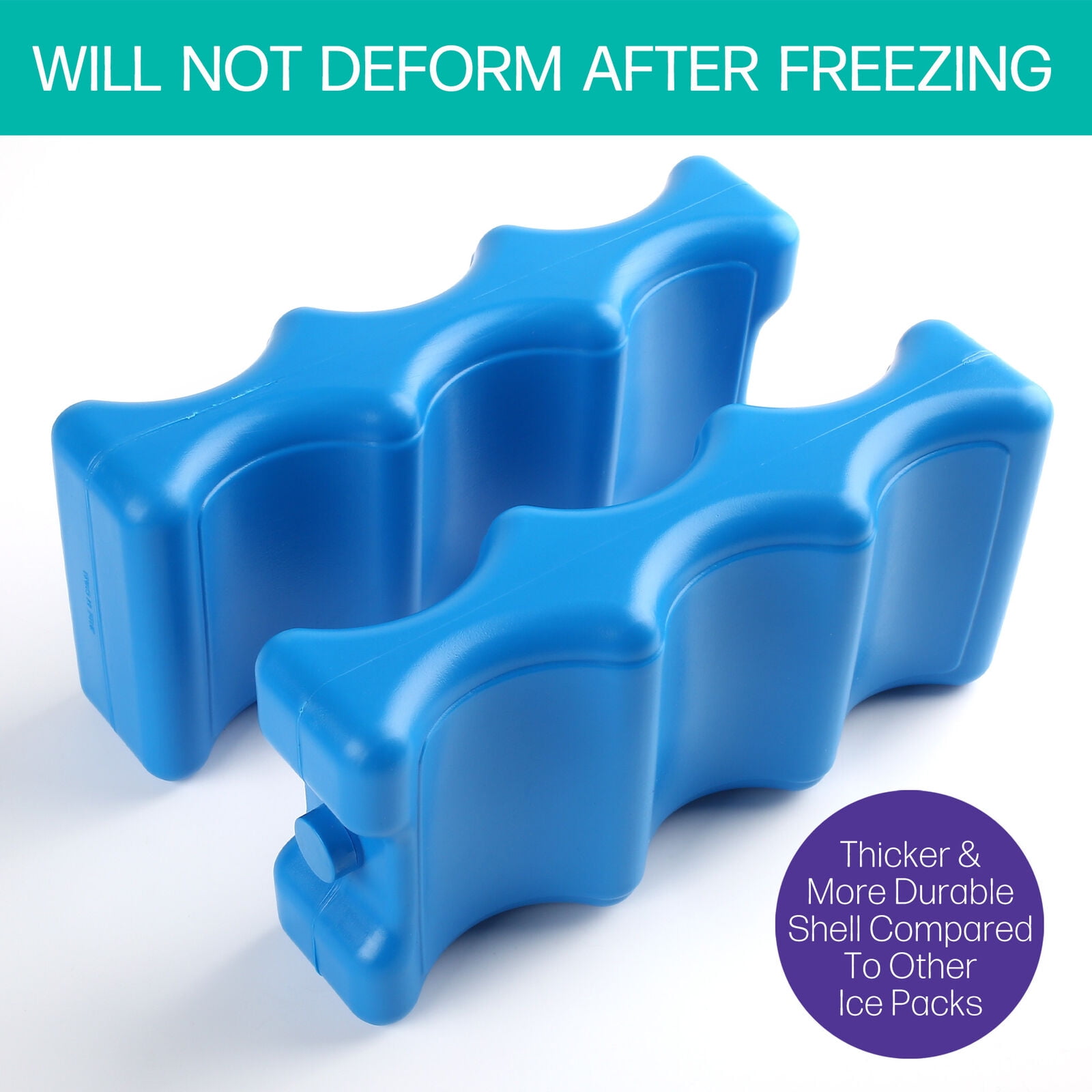 2PCS Long Lasting Freeze Can Soda Beer Coolant, Reusable Ice Pack Food ...