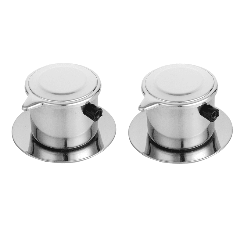 2PCS French Press Coffee Filter Traditional Drip Reusable Phin ...