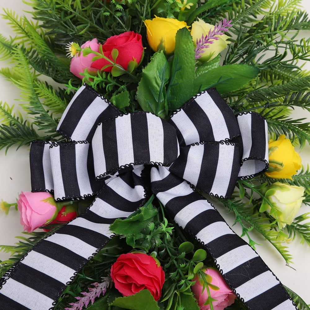2PCS Front Door Teardrop Wreath Indoor Outdoor Decorations,Easter with ...