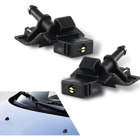 2PCS Front Windshield Washer Nozzles, Car Windshield Washer Wiper ...