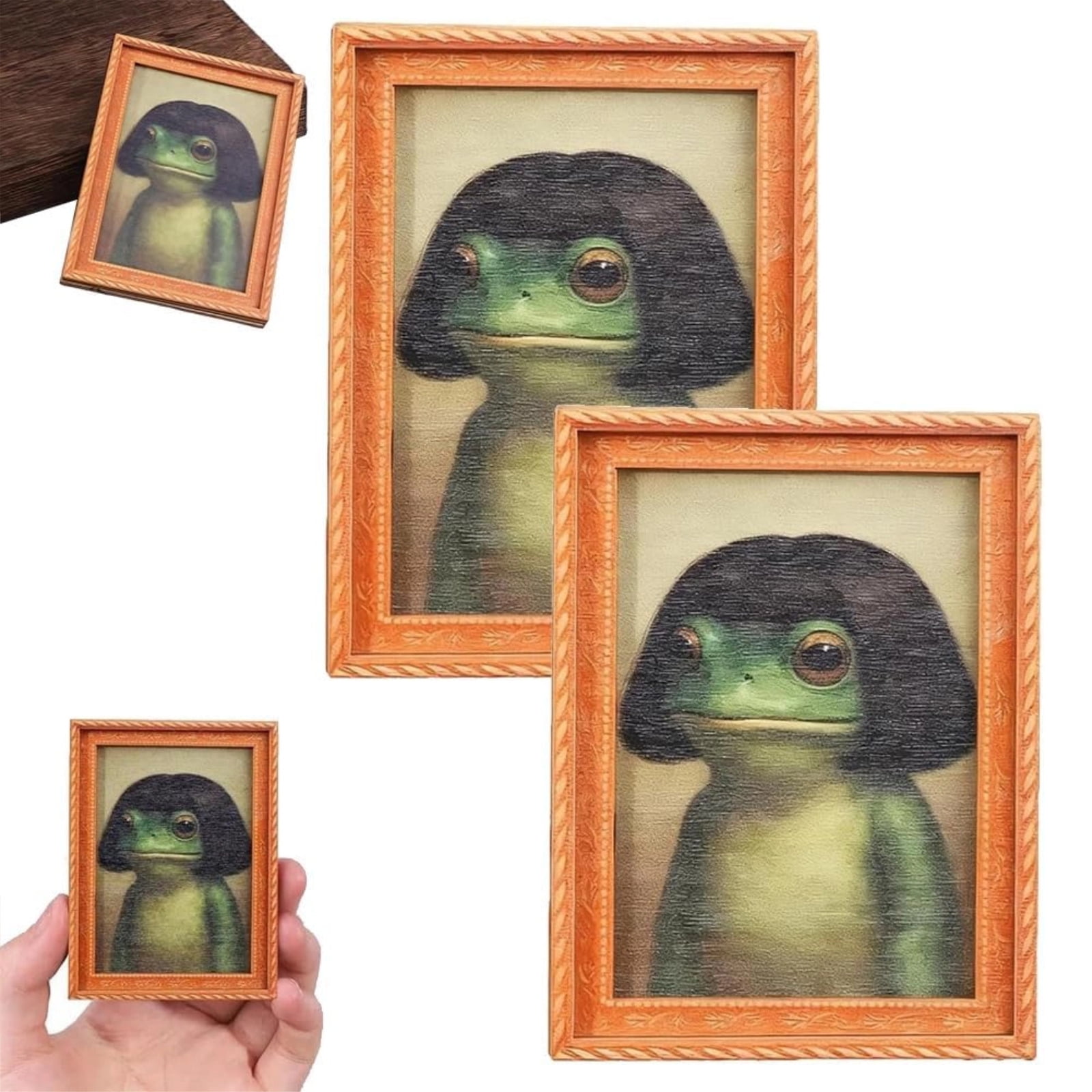 2PCS Funny Frog Fridge Magnet Kitchen Decor, Vintage Frog Art ...
