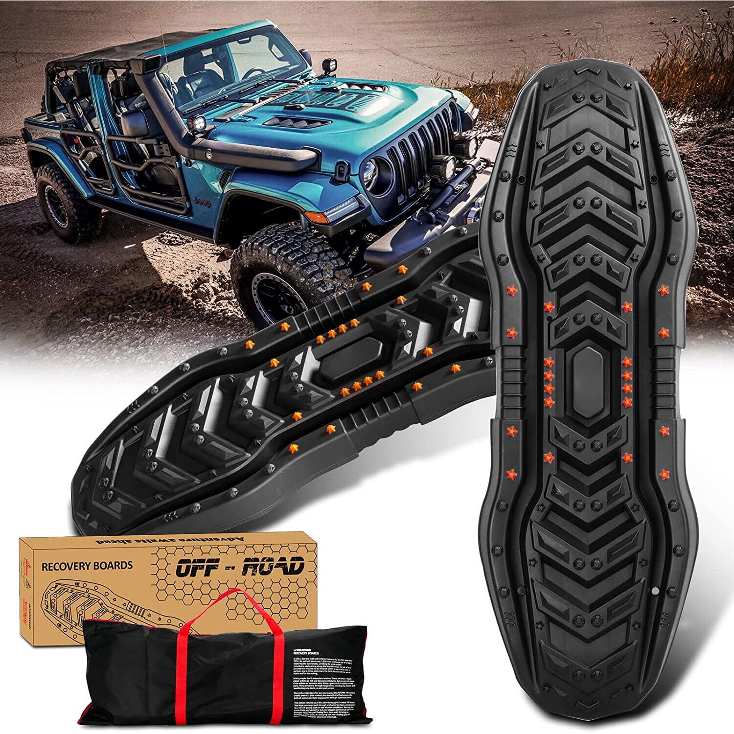 2PCS GEN5.0 Recovery Tracks Sand Tracks Snow Traction Boards Off-Road ...