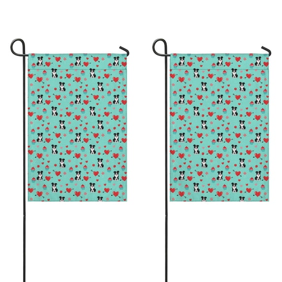 2PCS Garden Flag Set, Double-Sided 12x18 Inch, Outdoor Holiday Flag ...