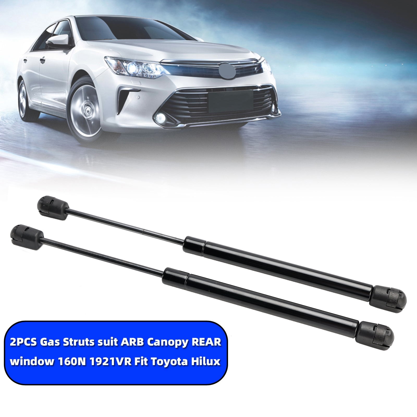 2PCS Gas Struts suit ARB Canopy REAR window 160N 1921VR Fit for Toyota ...