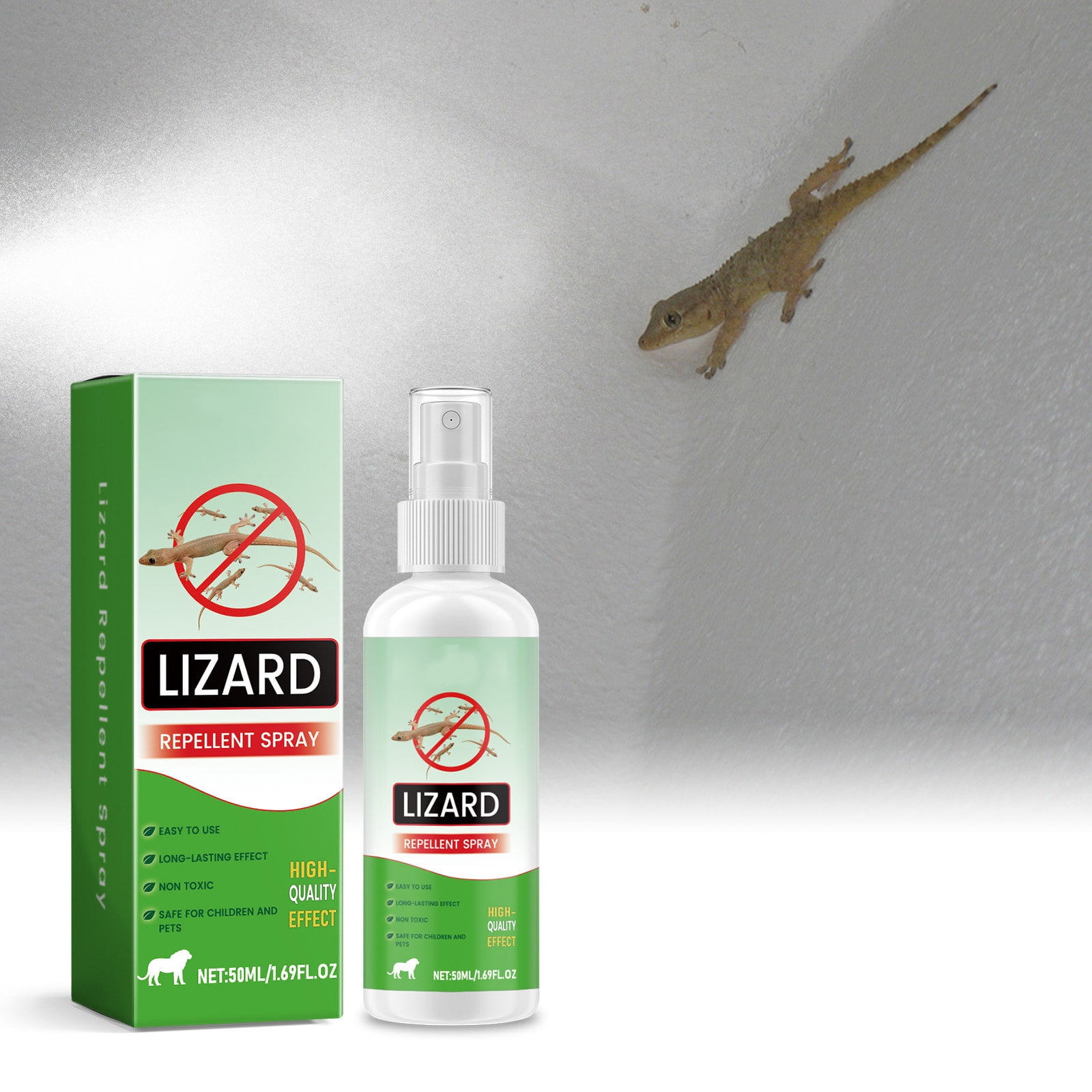 2PCS Gecko Removal Spray Essentials Multi-Insect Killer , 50ml Gecko ...