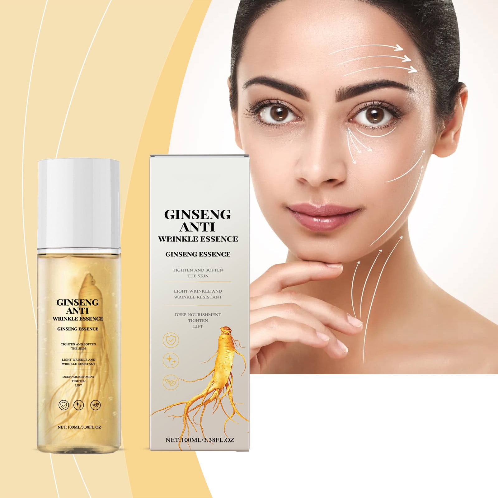 2PCS Ginseng Extract Liquid, Ginseng Extract Non-Wrinkle Originals ...