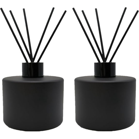 2PCS Glass Diffuser Bottles,200ml/6.7oz Essential Oil Jar,Empty Perfume ...