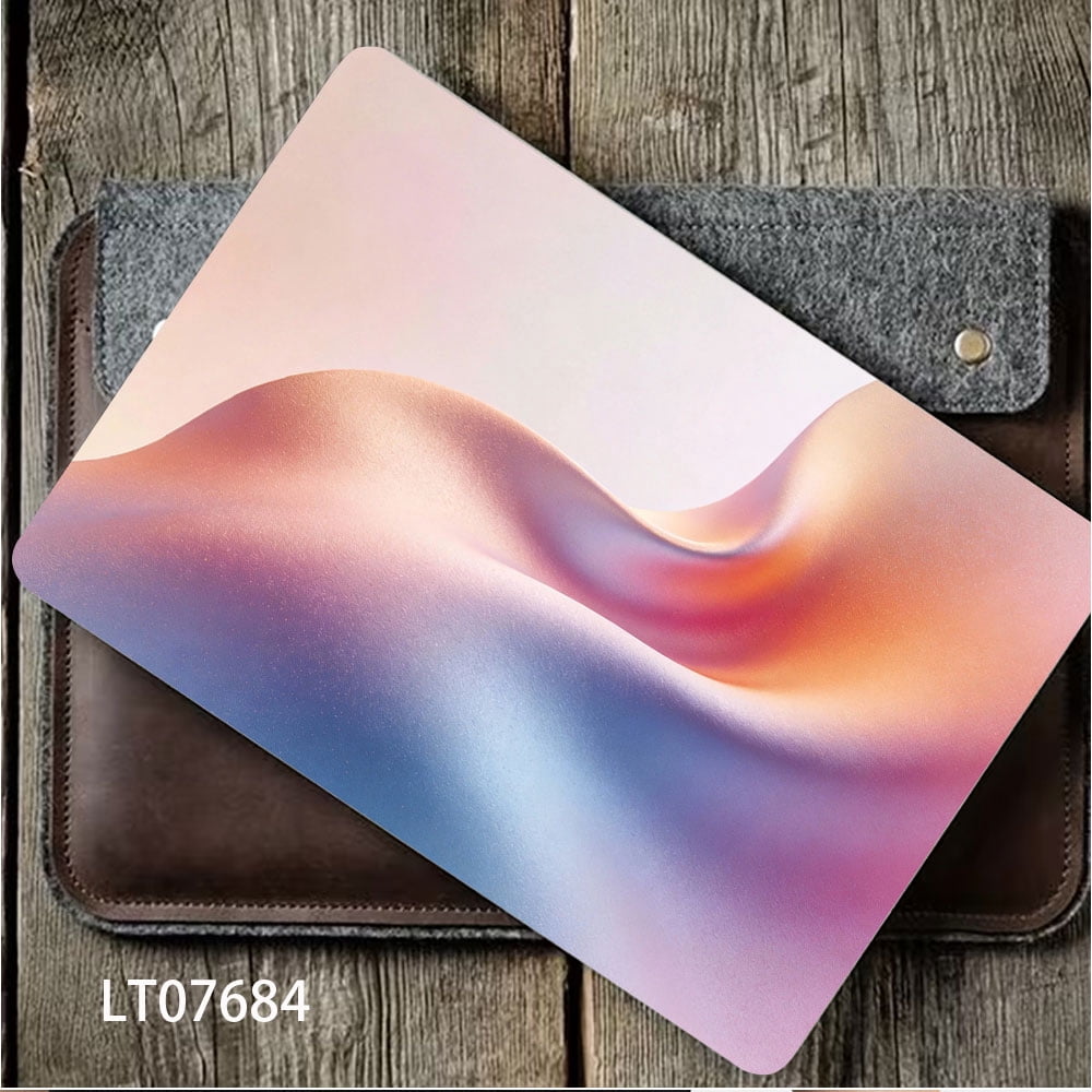 2PCS Gradient Silk Wave Laptop Skin Stickers, 27.5x38.3cm PVC Material ...