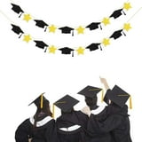 2PCS Graduation Cap Star Banner Graduation Cap Garland Banner ...