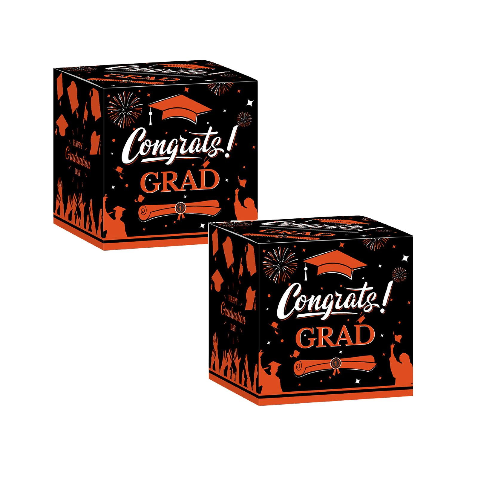 2PCS Graduation Card Box 2025-Congrats Grad Card Boxes Holder, 2025 ...