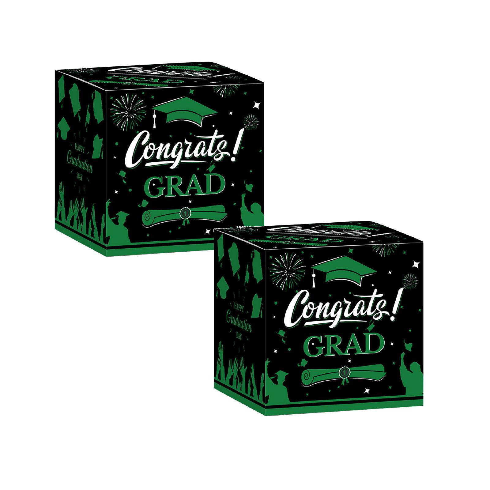 2PCS Graduation Card Box 2025-Congrats Grad Card Boxes Holder, 2025 ...