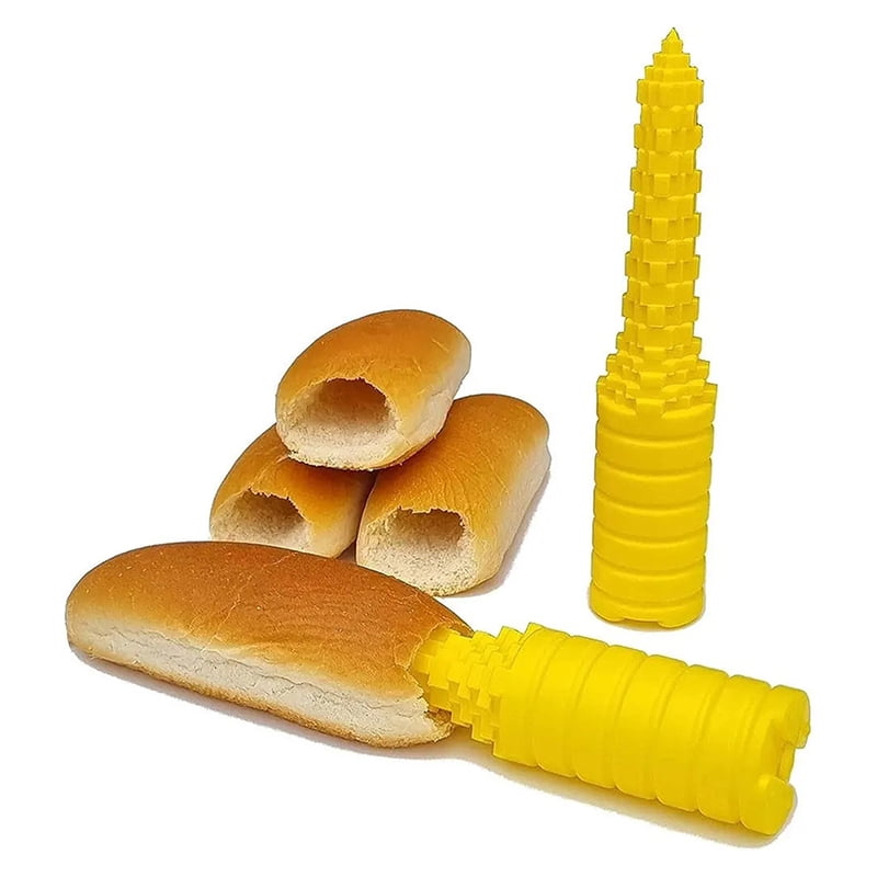 2PCS Grilling Hotdogger Cutting Bread Tool Drill A Hole Hot Dog Bun ...