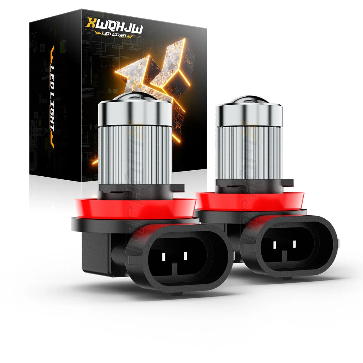2PCS H11 H8 LED Fog Driving Light 6000K Super Bright Bulbs DRL Super ...