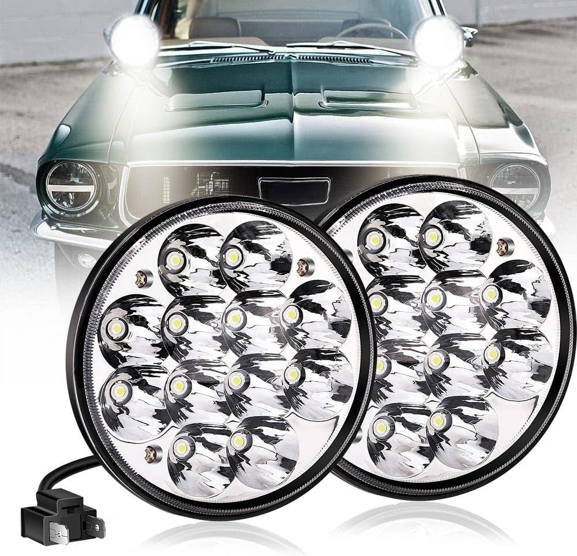 2PCS H5001 LED Spotlight 5.75" Round Spotlight Unity LED Pods Work ...