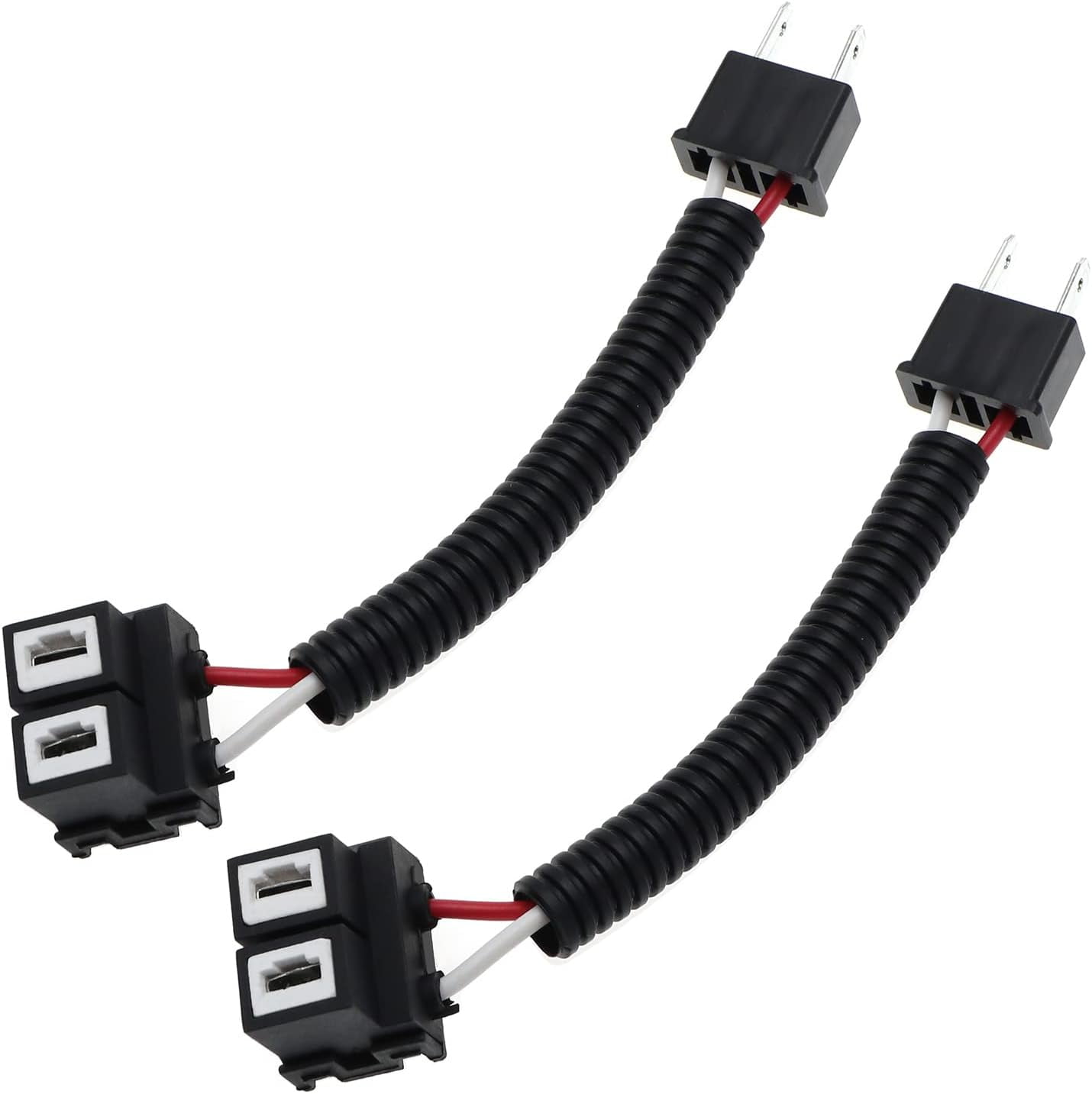 2PCS H7 Car Headlight Adapter Fog Light/Plug Extension Connector ...