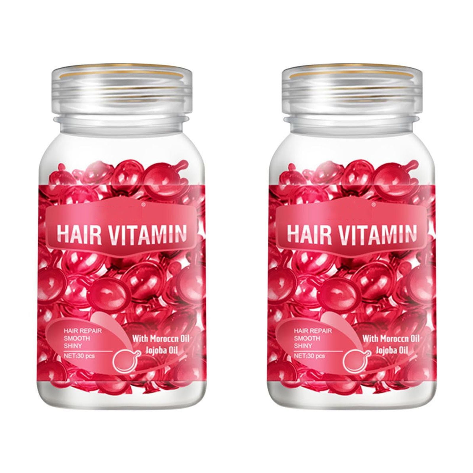 2PCS Hair Vitamin Serum Capsule, Hair Treatm-ent Serum with Argan ...